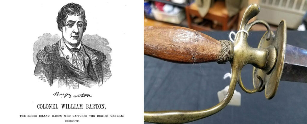 1777 Sword Possibly Captured with British General Prescott - Varnum ...